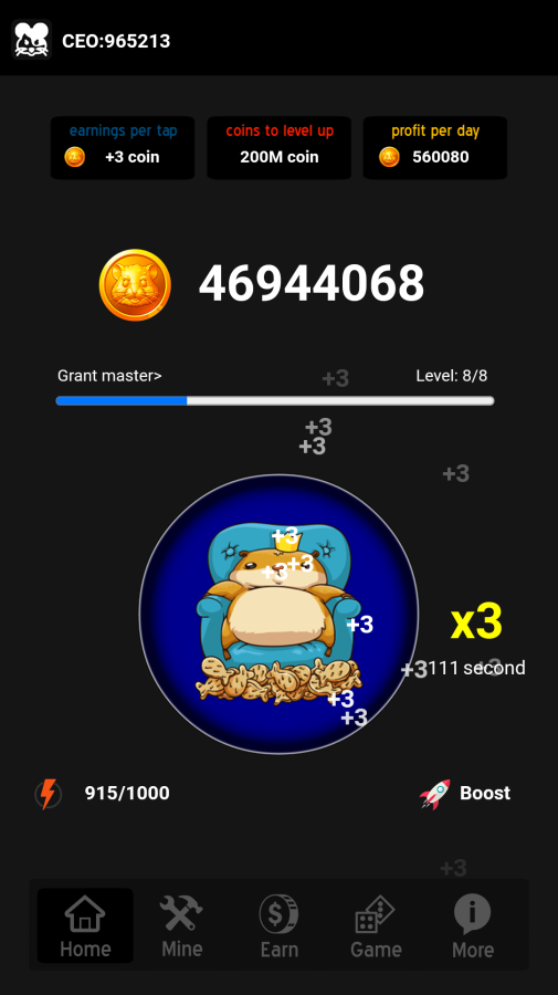 Hamster Kombat CEO|Construct2/3|HTML5|.capx by EncoreSpec | CodeCanyon